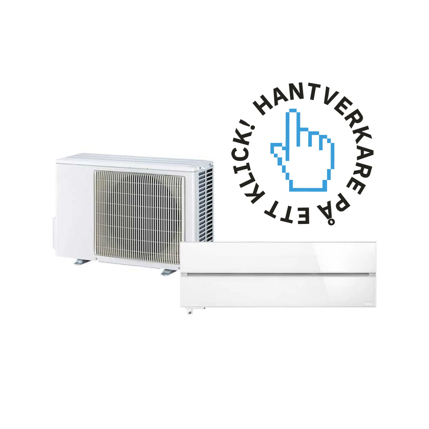 Fast installerad och väggmonterad AC, aircondition och ...