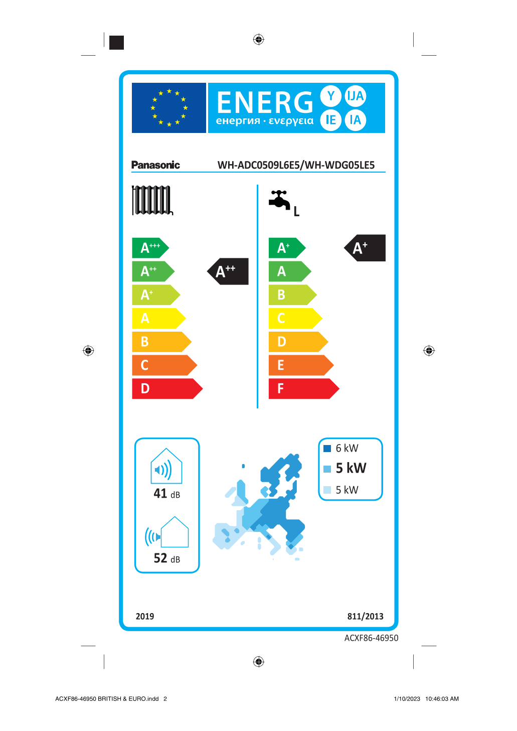 Panasonic Aquarea Hydraulic Split Bi-block L Luft-vattenvärmepump